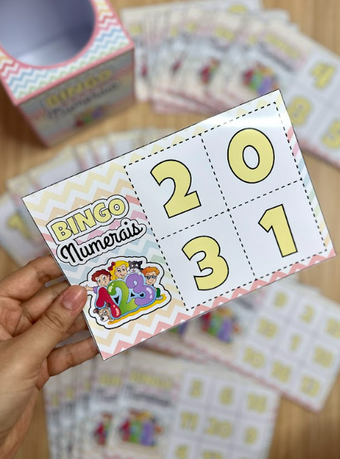 🔢 Bingo dos Numerais – Ideias da Profe Materiais Pedagógicos